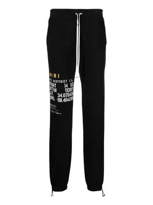 Amiri Military Stencil Joggers - Black