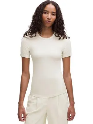 Lululemon Hold Tight Short-sleeve Shirt - Light Ivory