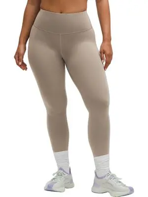 Lululemon Wunder Train Contour Fit High-rise Tight 28" Warm Ash Grey