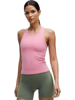 Lululemon White Racerback Tank Top Candy Cloud