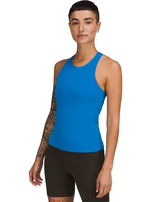 Lululemon White Racerback Tank Top Poolside