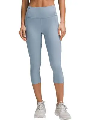 Lululemon Fast And Free High-rise 19" Crop - Concrete Blue