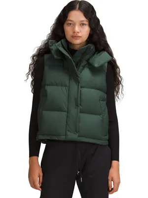 Lululemon Lululemon Wunder Puff Cropped Vest Legacy Green