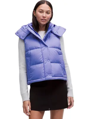 Lululemon Lululemon Wunder Puff Cropped Vest Wild Indigo