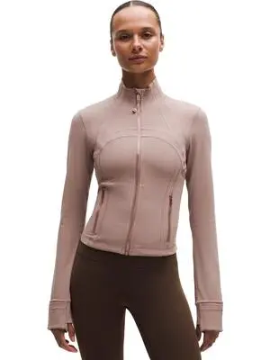 Lululemon Define Cropped Jacket Ashen Rose/rose Gold/rose Gold