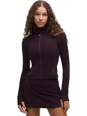 Lululemon Define Cropped Jacket Black Plum