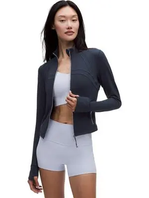 Lululemon Define Cropped Jacket - True Navy/mirror Silver/mirror Silver