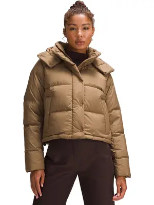 Lululemon Wunder Puff Cropped Down-Filled Jacket Allspice