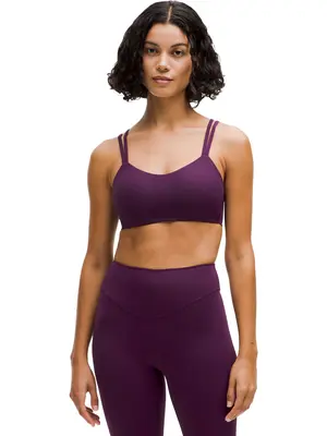 Lululemon Like A Cloud Ribbed Bra Dramatic Magenta