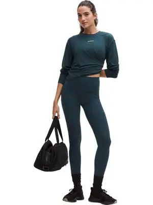 Lululemon Wunder Train High-rise Tight With Pockets 25" Indochine Blue