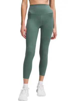Lululemon Wunder Train High-rise Tight With Pockets 25" Medium Forest