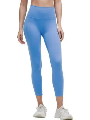 Lululemon Wunder Train High-rise Tight With Pockets 25" Pool Party