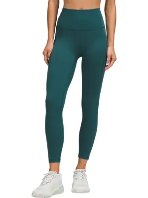 Lululemon Wunder Train High-rise Tight With Pockets 25" Storm Teal