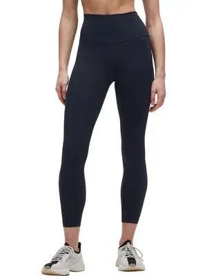 Lululemon Wunder Train High-rise Tight With Pockets 25" True Navy