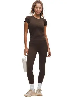 Lululemon Wunder Train High-rise Tight With Pockets 25" Walnut Crunch