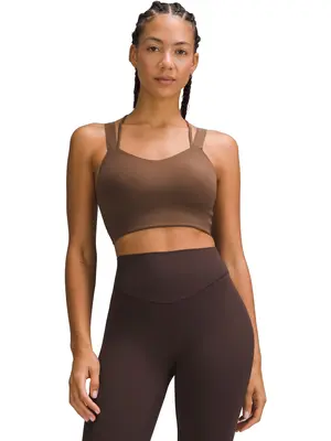 Lululemon Lululemon Like A Cloud Longline Bra Java