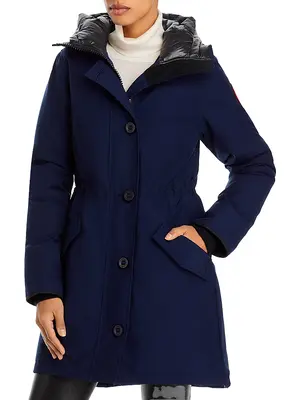 Canada Goose Rossclair Hooded Down Parka Atlantic Navy