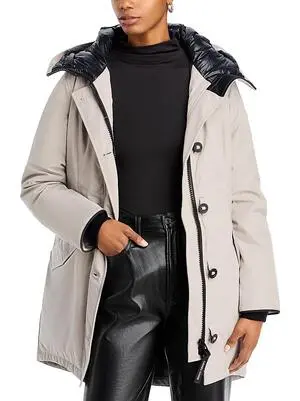 Canada Goose Rossclair Hooded Down Parka Limestone