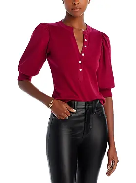 Veronica Beard Veronica Beard Coralee Top Raspberry