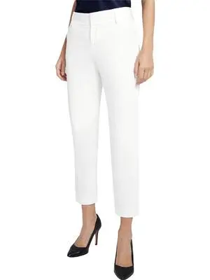 Alice + Olivia Stacey Slim Trouser - White