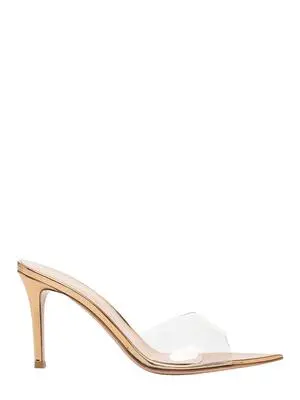 GIANVITO ROSSI Elle 85mm Transparent Sandals - Gold