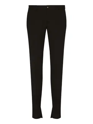 Dolce & Gabbana Logo Button Trousers - Black