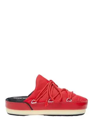 Moon Boot Padded Slip-Ons Red
