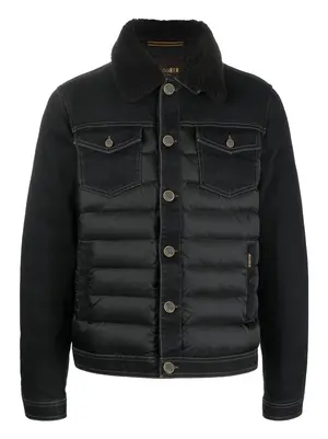 MOORER Button-up Padded Down Jacket - Black