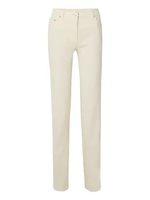 PETER DO High-rise Slim-leg Jeans - Off-white
