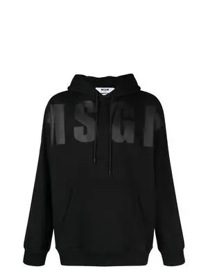 MSGM Appliqué Logo Hoodie - Black