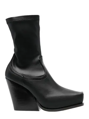 Stella McCartney Cowboy 80mm Ankle Boots - Black