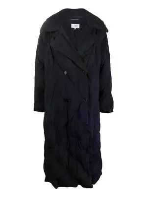 MAISON MARGIELA Padded Double-breasted Coat - Black