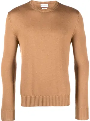 BALLANTYNE Crew Neck Wool Sweatshirt - Neutrals