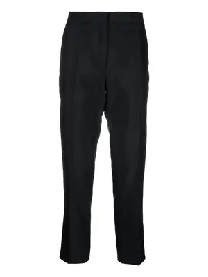 JIL SANDER Cropped Tailored Trousers - Blue