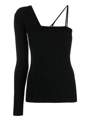 Helmut Lang Single-sleeve Top - Black