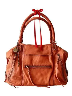 Free People We The Free Emerson Leather Tote Bag Copper