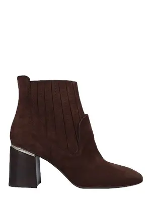 TOD'S Ankle Boots In Leather And Suede Brown