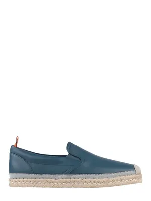 TOD'S Leather Espadrilles Midnight Blue