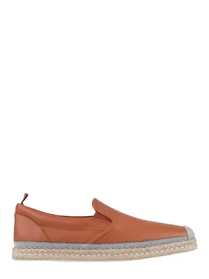 TOD'S Leather Espadrilles Tan