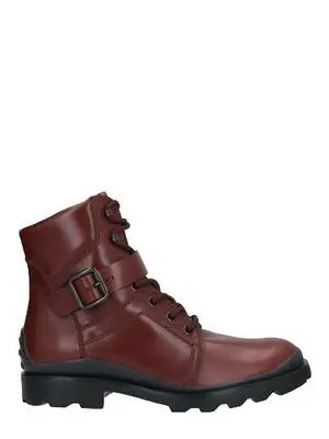 TOD'S Leather Ankle Boots - Brown