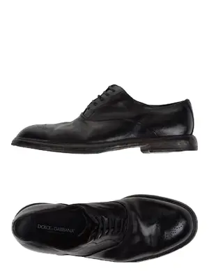 Dolce & Gabbana Leather Oxford Shoes - Black