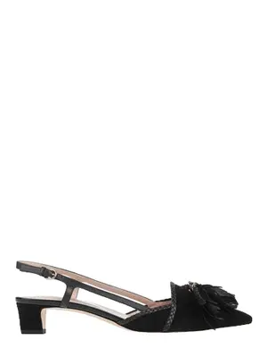 TOD'S Slingback Pumps With Tassels Black