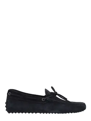 TOD'S TOD'S Dark Brown Suede Driving Loafers Blue