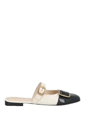 TOD'S Leather Mules - White
