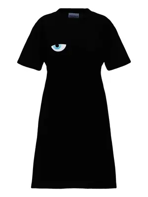 CHIARA FERRAGNI CHIARA FERRAGNI Mini T-Shirt Dress Black