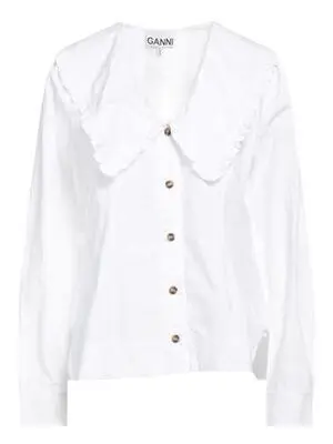GANNI Woven Shirt - White