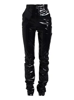 Dolce & Gabbana Bootcut Metallic Pants Black