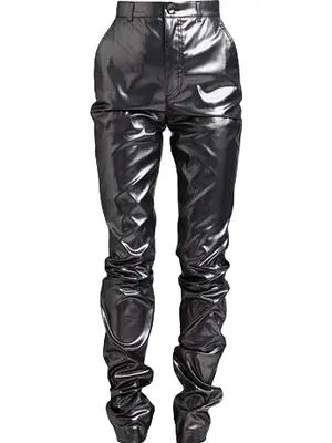 Dolce & Gabbana Tapered Metallic Pants - Grey