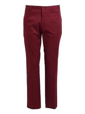 Dolce & Gabbana Pants Burgundy Size Cotton, Elastane - Red