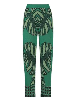 KAOS KAOS Floral Design Pants Green
